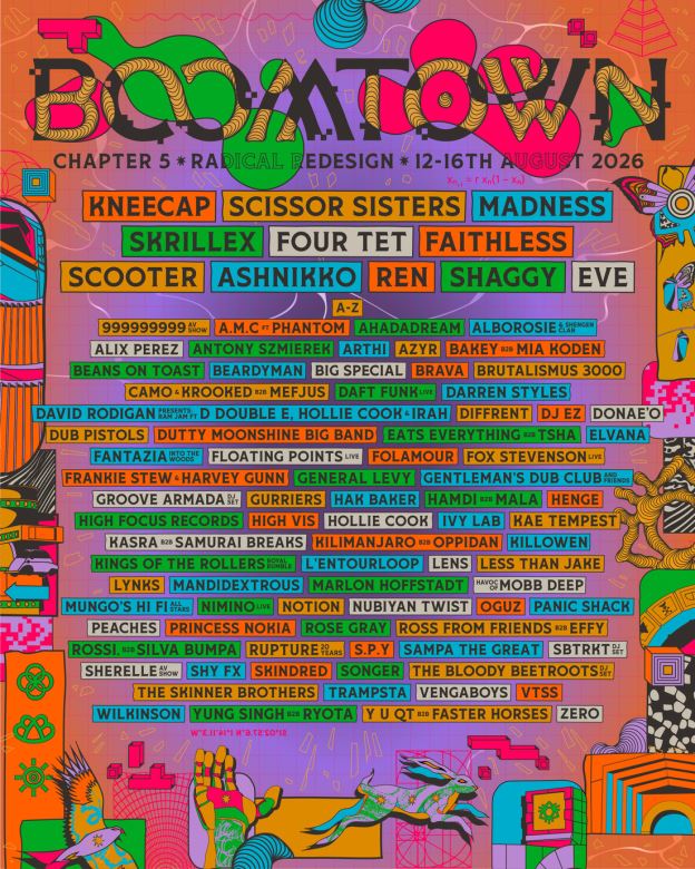 Boomtown Festival 2026 Unveils Major Second Wave Line-Up and Takeover